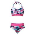 2 Piece Womens Bikini Printed Bikini Set High Waisted Boy Shorts ...