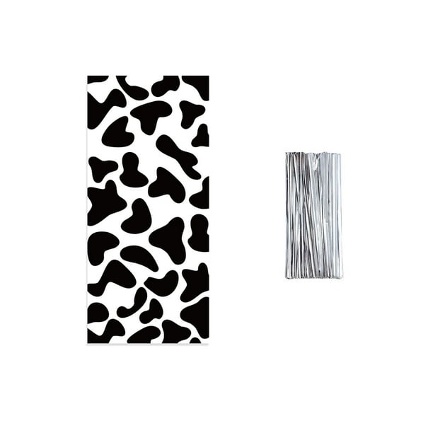 Goriertaly 120 Pieces Cow Pattern Gift Bag Candy Snacks Animal Print ...