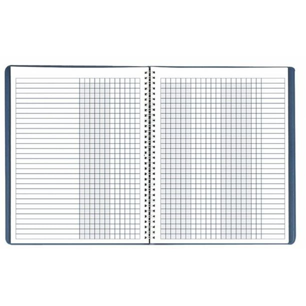43 Two-Page Spread Teachers Roll Book, Blue Leatherette Cover - Walmart ...
