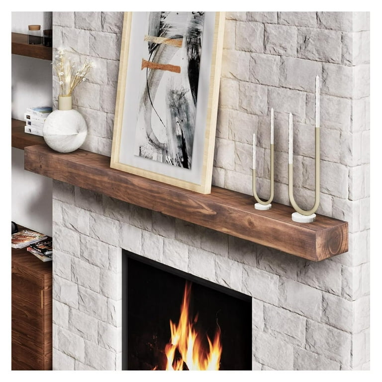 Over Fireplace Mantels And Brackets DIY Floating Fireplace Mantel