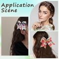 1 Set Alloy Rhinestone Hair Bands with Cloth Hair Clips Bowknot Light ...