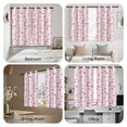Butterfly and Bird Pink Pattern Blackout Curtains,Triple Weaved Fabric ...