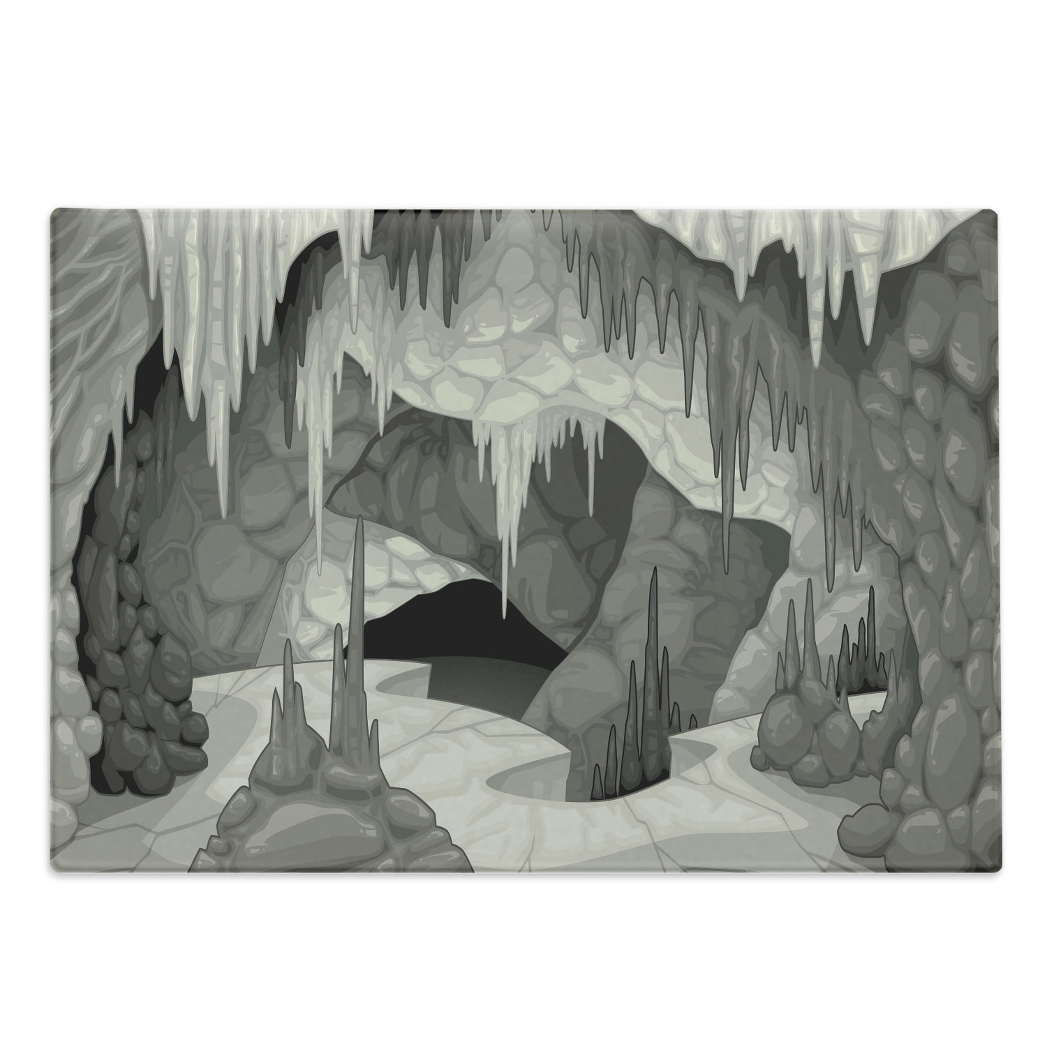 Cave Cutting Board, Inside the Cavern with Stalagmites Speleology Theme ...