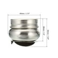 Uxcell 2" x 1.8" Palette Cups Paint Pot Container Cup with Lid and Clip Stainless Steel, Silver ...