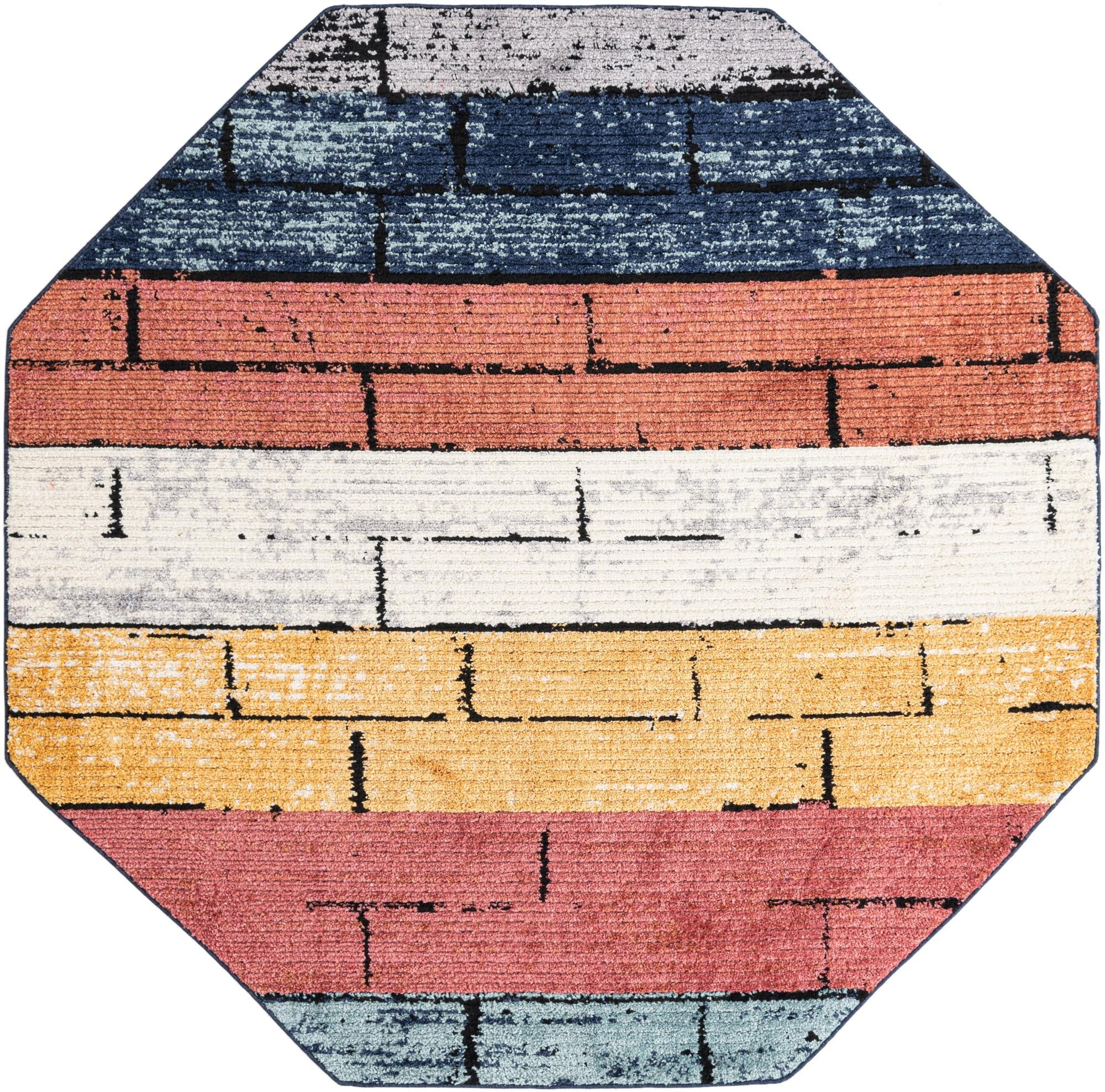 Rugs.Com Tagine Collection Rug – 8 Ft Octagon Multi Medium-Pile Rug ...