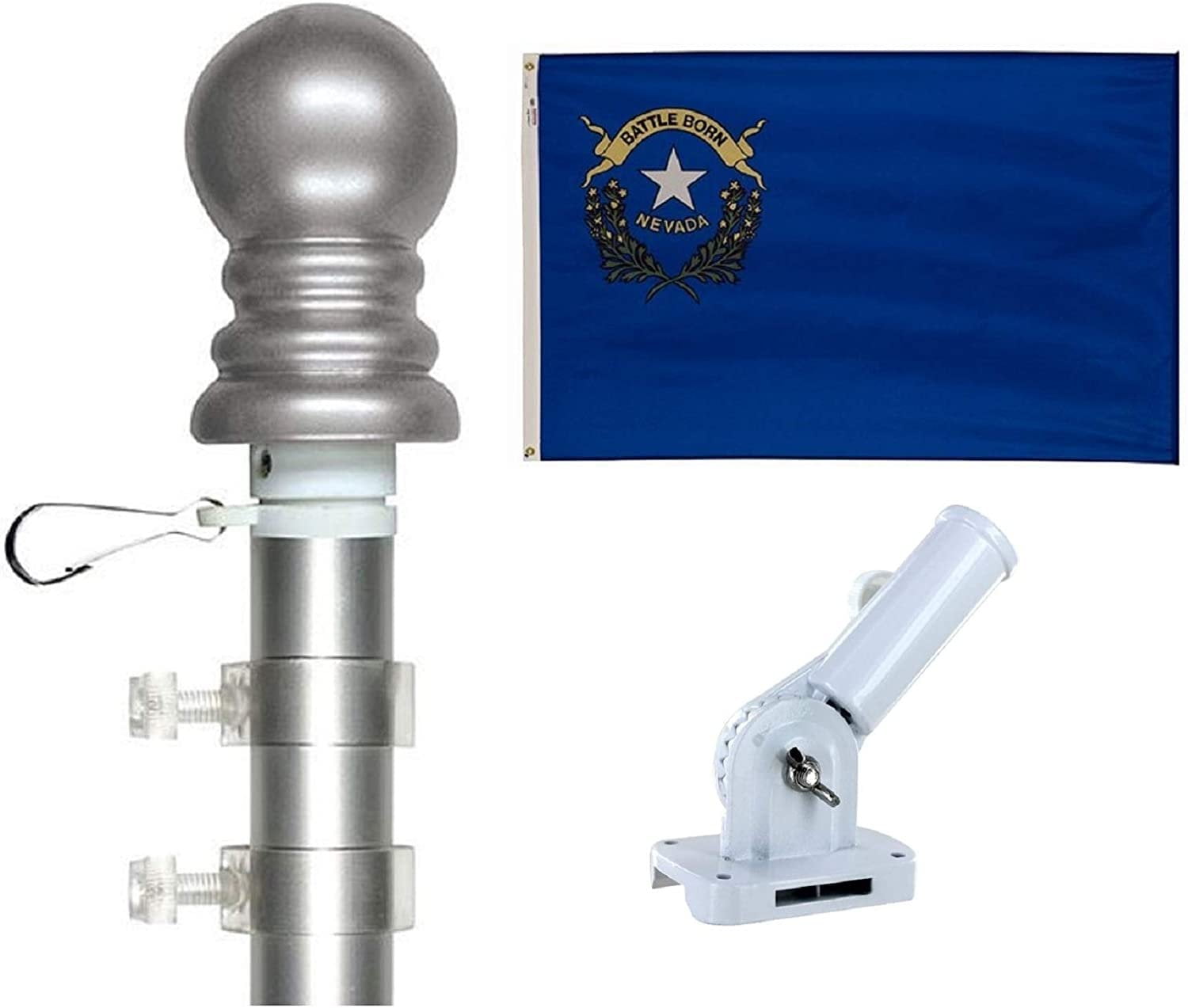 State Flag and Tangle Free Flagpole Set, Choose from All 50 State 3'x5 ...