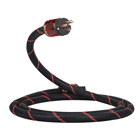 Audiocrast HiFi Power Cable, 125V 15A, Copper Shielding, Hi-End Braided ...