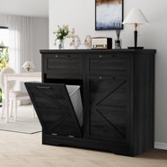 kiskick Over the Door Trash Bag Rack - Good Load Capacity with Lid - PP ...