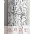 Black White Branches Sheer Curtains 63 Inches Long 2 Panels, Semi Sheer ...