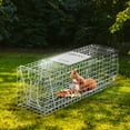 24" Live Animal Cage Trap, Heavy Duty Folding Raccoon Trap, Humane Cat ...