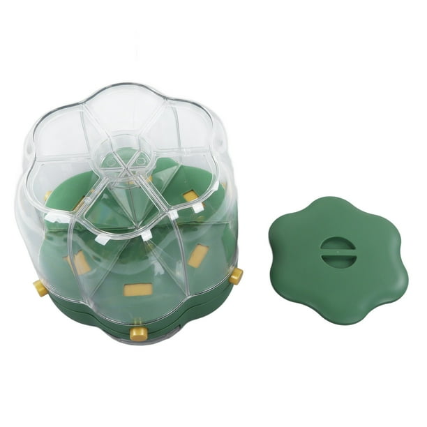 Rice Dispenser, Easy Refilling Cereal Box 6 Compartments For Food Green ...