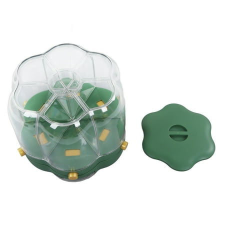 Rice Dispenser, Easy Refilling Cereal Box 6 Compartments For Food Green ...