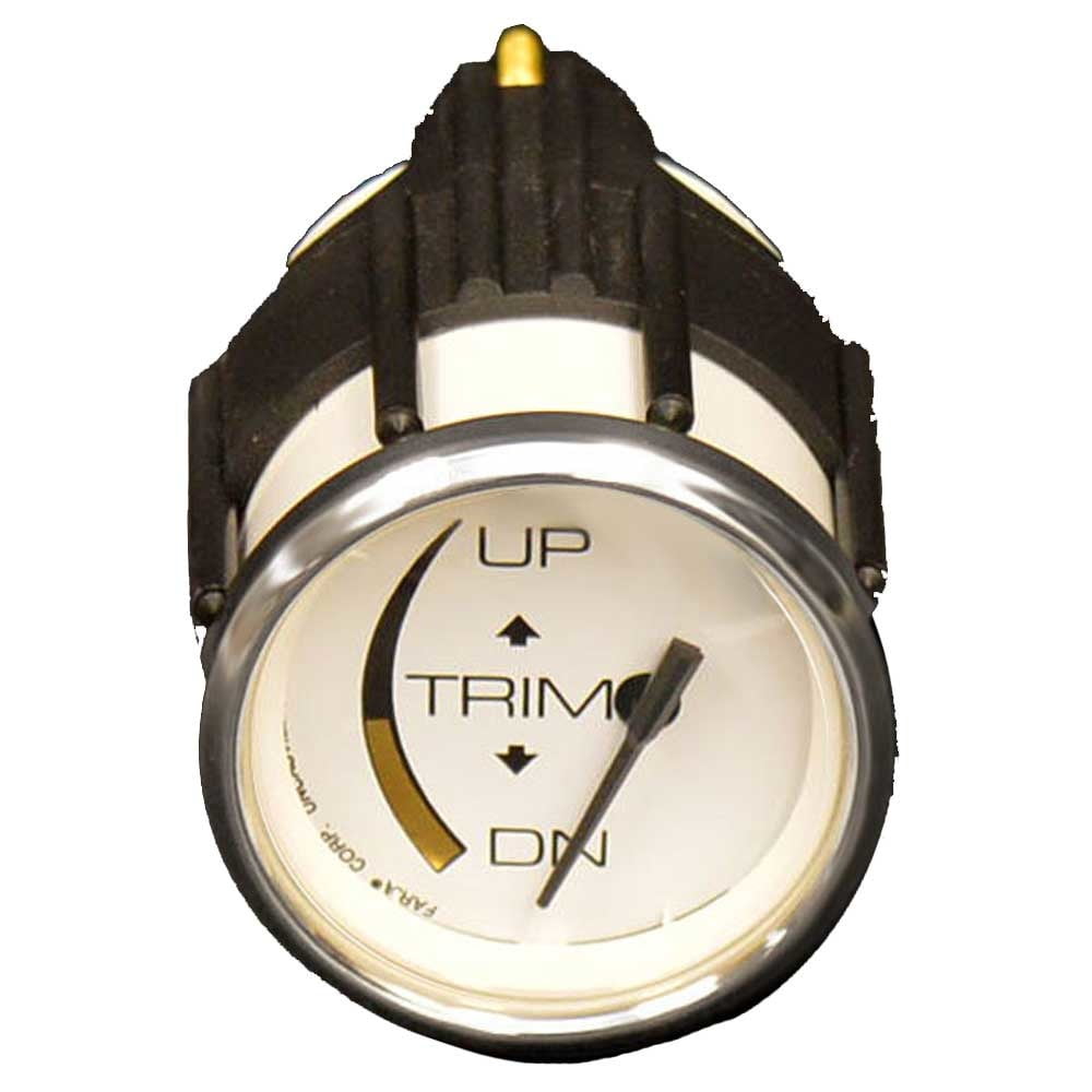 Faria Boat Trim Gauge GP7651A | Mercury 2 Inch White - Walmart.com
