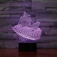 Sailboat Lamp for Kids, Airplane Night Light, 3D Optical Illusion Lamp ...