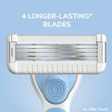 BIC EasyRinse Sensitive Anti-Clogging, Refillable Women's Razors With 4 ...