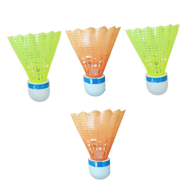 4 Pieces Glowing Badminton Balls Glowing Badminton Ball Home Outdoor ...