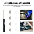 Oahisha 1 Set M 2 Ssd Screw Kit Stainless Steel Nvme Ssd Standoff