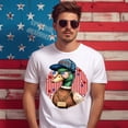 America Patriotic Duck T-shirt, Mallard Duck 4th of July Graphic Tee ...