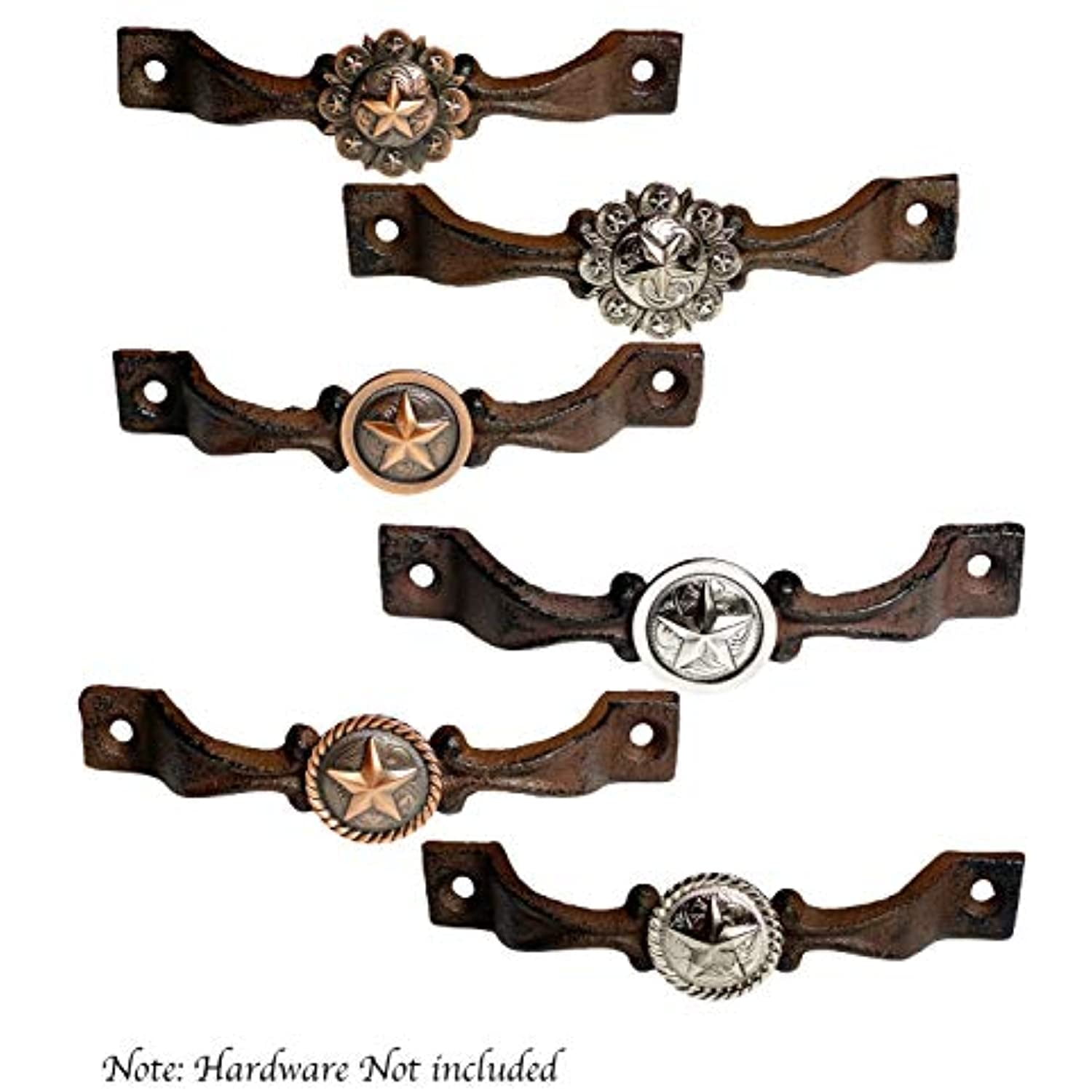 Buy Urbalabs Cast Iron Concho Kitchen Cabinet Handles and Drawer Pulls ...