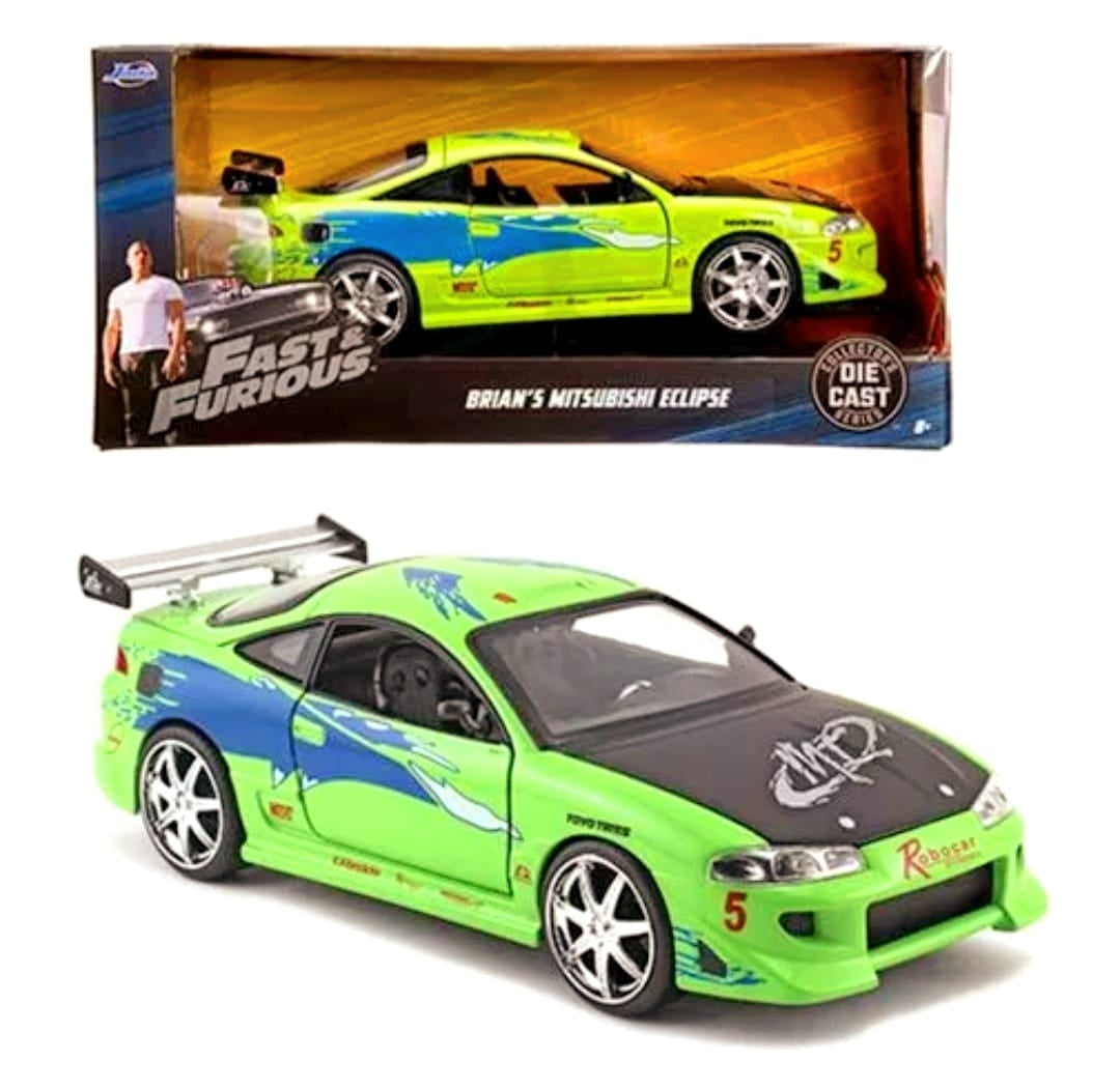 Vehículo Brian´s Mitsubishi Eclipse Jadatoys 1:24 Rápido y Furioso ...