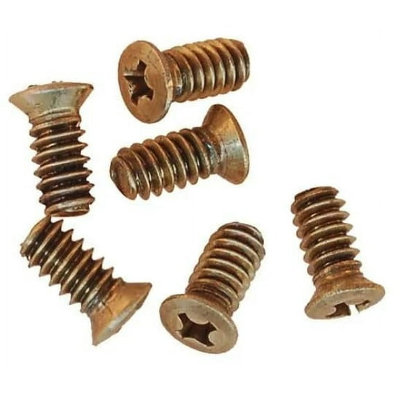 Classic Set of Screws for Door Spindles – Pack of 20, Solid Brass Oval ...