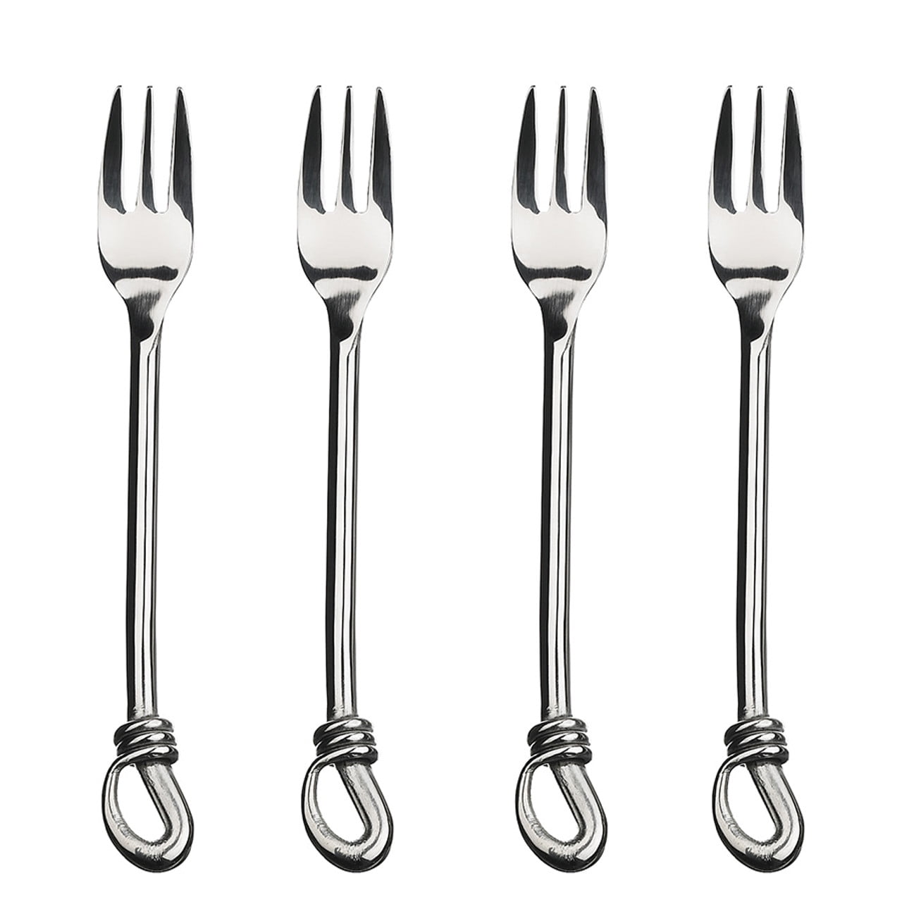Click here for Gourmet Settings Twist 4 Piece Cocktail Fork Sets... prices