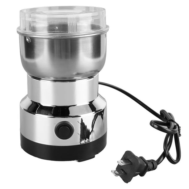 Electric Grinder 4 Blades Transparent Lid Small Electric Coffee Bean ...