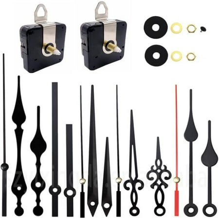 Clock Mechanisms Battery Powered with 5 Different Pairs of Hands, Clock ...