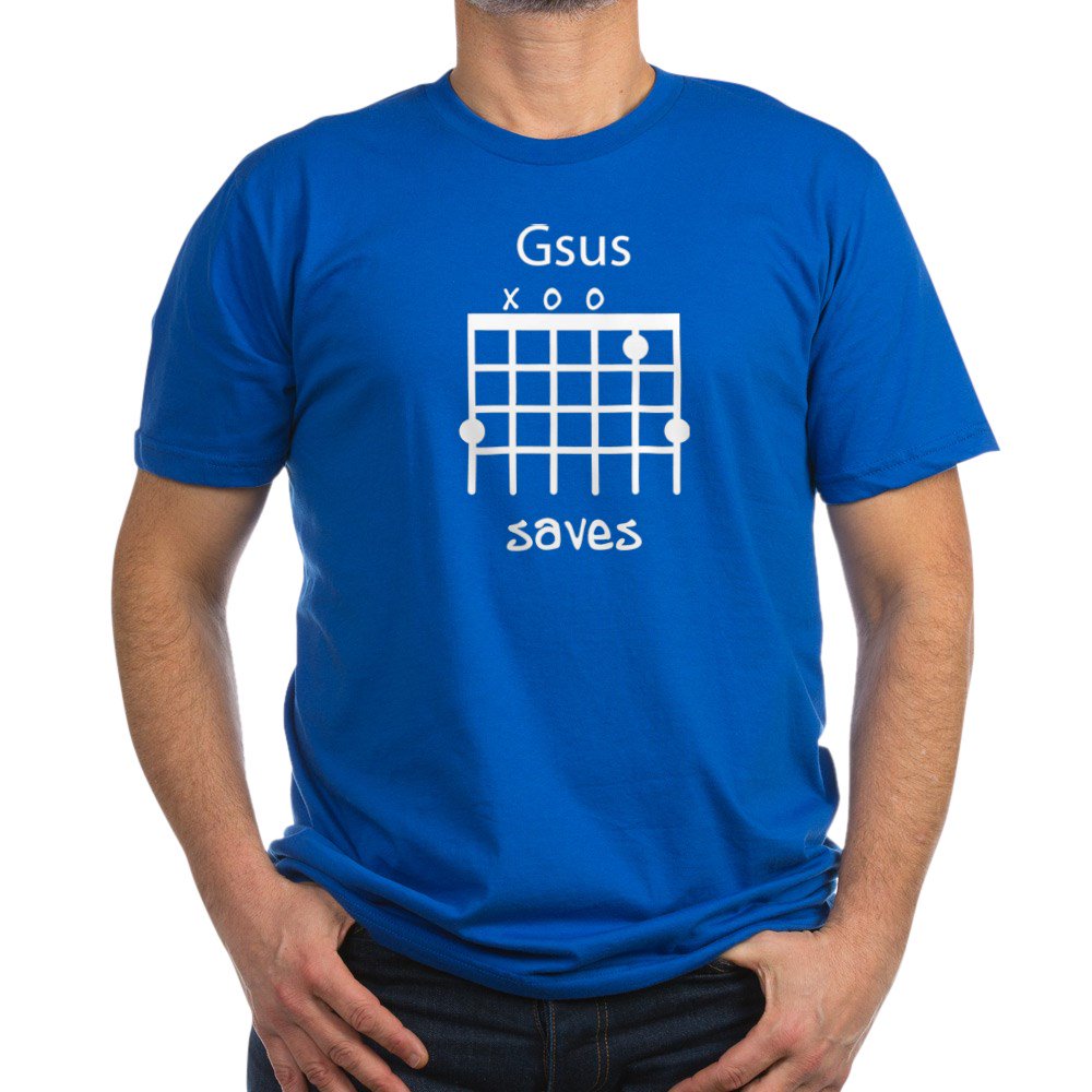 CafePress - CafePress - Gsus Saves Men's Fitted T Shirt (Dark) - Men's ...