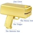 SIISLL Money Gun Toy Make It Rain Cash Dispenser Fake or Real Money ...