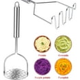 MEKBOK 2 Pack Potato Masher, Heavy Duty Stainless Steel Potato Masher ...