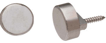 CRL MC02BN Brushed Nickel Round Mirror Clip Set - Walmart.com - Walmart.com