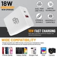 WARNER 4-in-1 iOS Fast Charging Combo Set | 5ft TC to Phone Cable, PD ...
