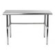 18" x 48" Stainless Steel Work Table with Open Base - Walmart.com