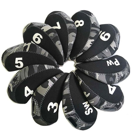 10Pcs/Pack Golf Iron Covers Set Golf Iron Set Protective Lightweight ...