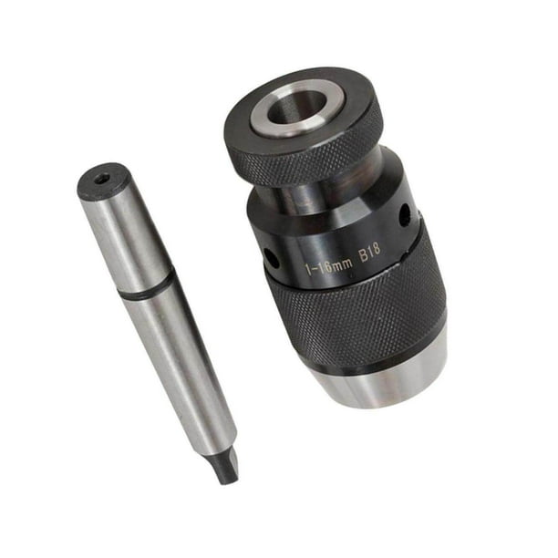 Self Tighten Keyless Lathe Drill Chuck MT2-B18 Arbor Live Chuck Self ...