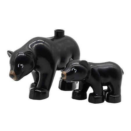 Duplo Animals Set Building Blocks Assembling Accessories-Two black ...