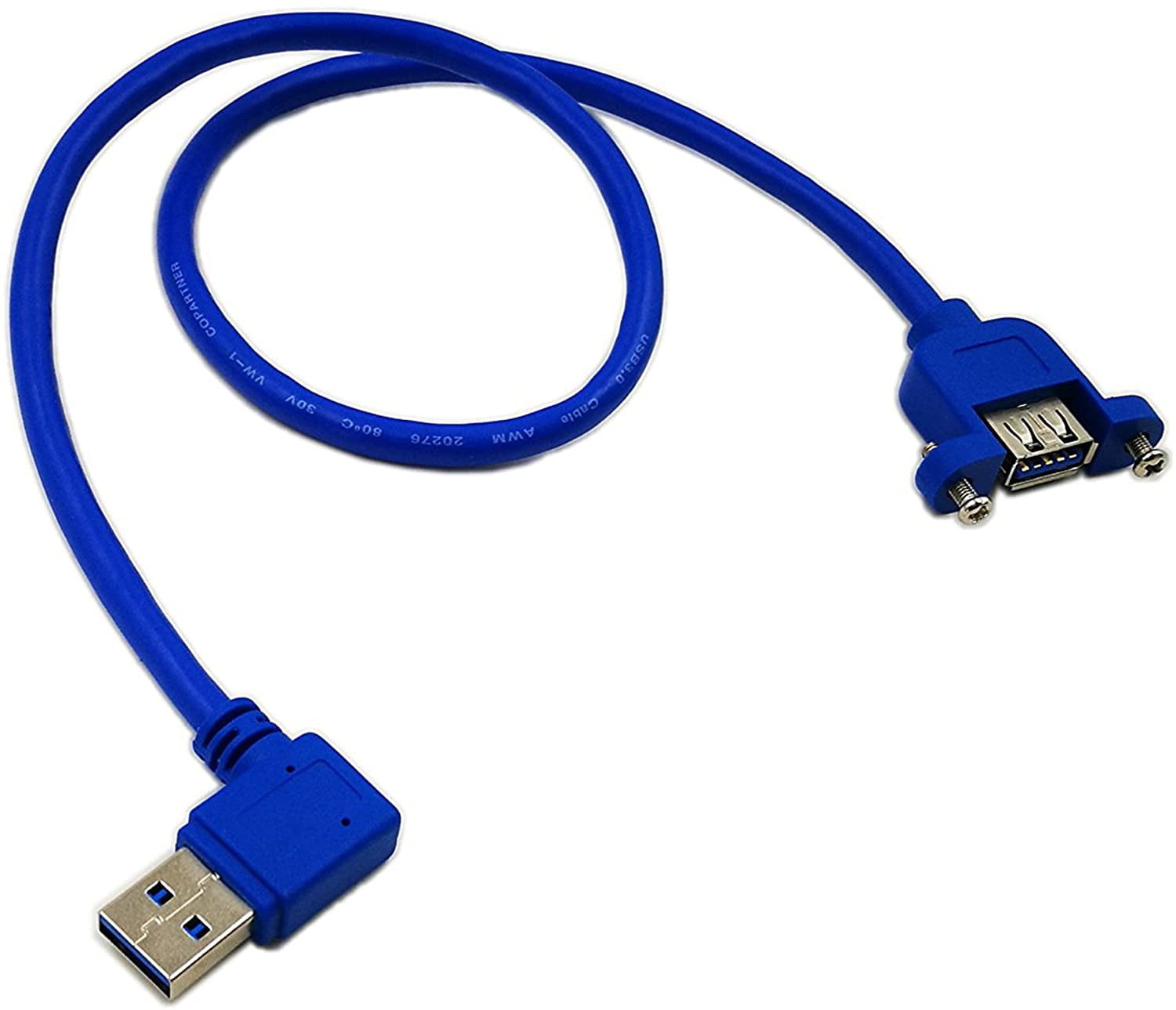 zdyCGTime 20" Panel Mount USB 3.0 A Female To Right Angled USB A Male ...