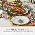 Spode Holiday Winter Christmas Tree Melamine Dinner Plates, Set of 4 ...