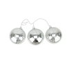 3ct Silver Lighted Glass Shatterproof Christmas Finial Ornaments 9.75 ...