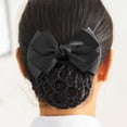 2Pcs Hair Net with Bow Hair Bun Holder Women Hair Snood Net Bowknot ...