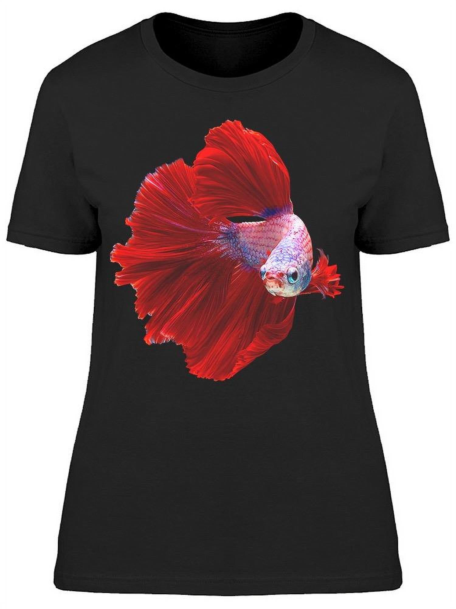 Frontview Broad Tail Betta Fish T-Shirt Women -Image by Shutterstock ...