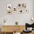 8x8 Picture Frame with HD Tempered Glass, Display Pictures 6x6 with Mat ...