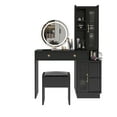 Ktaxon Dressing Table Set with 3-Color Lighted Mirror, Vanity Table ...
