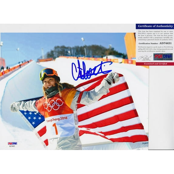 Chloe Kim Snowboarding 2022 Olympics Signed Autograph 8x10 Photo PSA ...