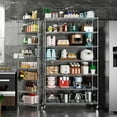 Miniyam NSF 7 Tier Wire Shelving Unit, 2450lbs Heavy Duty Storage Rack ...