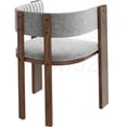 COSMOS Gray Modern Wooden Dining Chairs Set of 2, Curved Back Kitchen ...