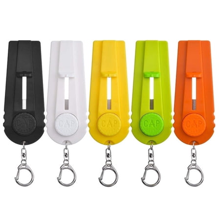 5 Pieces Cap Beer Bottle Opener Cap Shooters Launchers with Key Ring, 5 ...