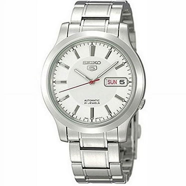 Seiko Series 5 Automatic White Grid Dial Men's Watch SNXF05 - Walmart.com