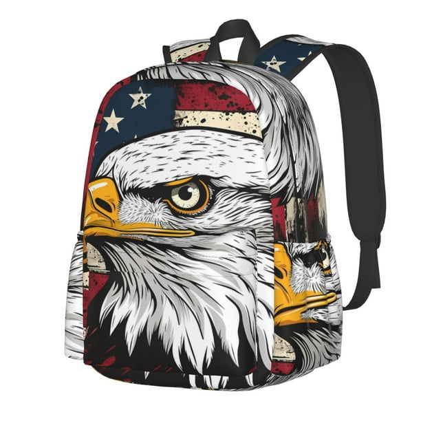 Disketp American Bald Eagle Mochila Escolar de Gran Capacidad y Peso ...